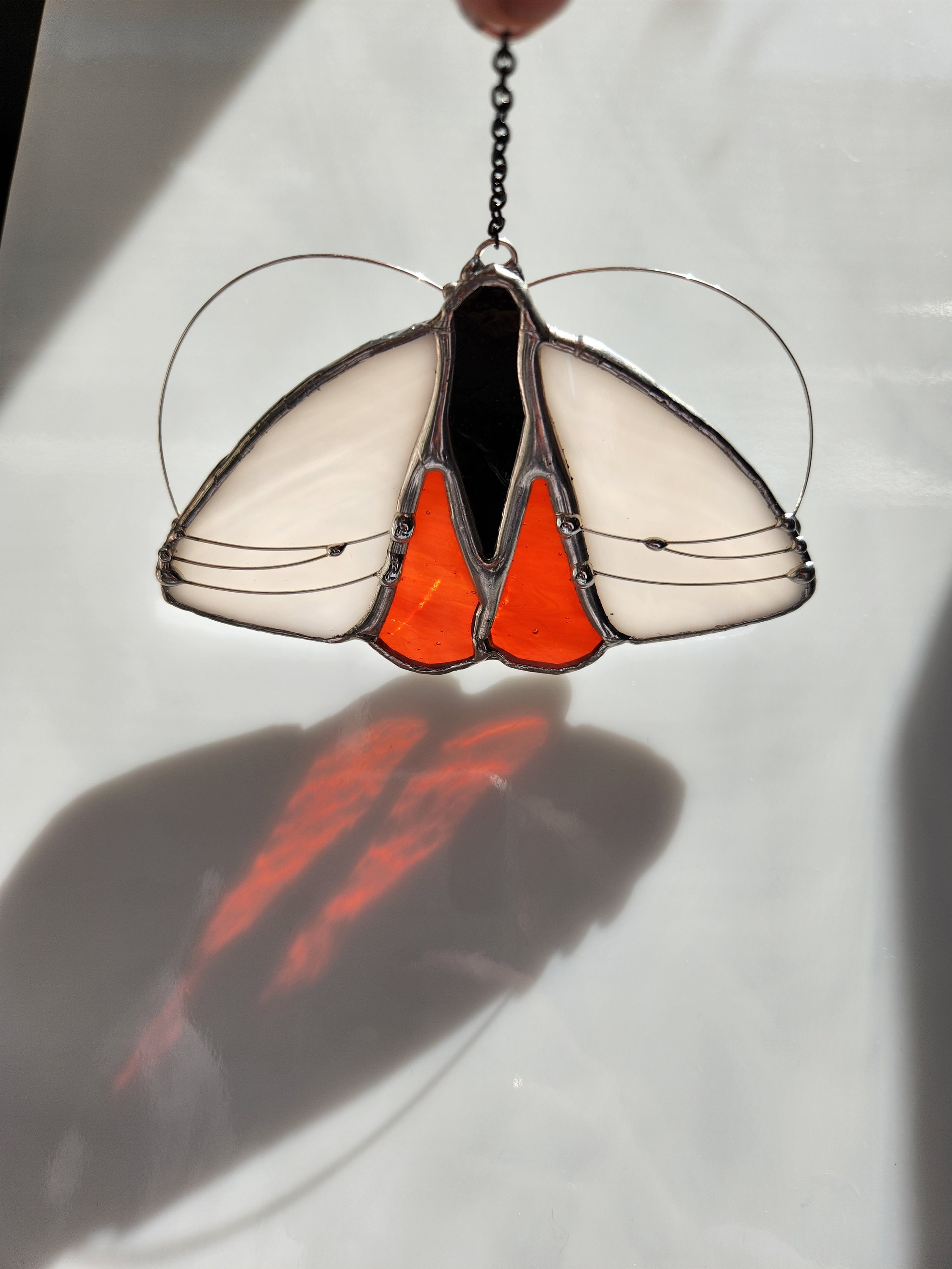 Stained Glass Moth Suncatcher - Etsy