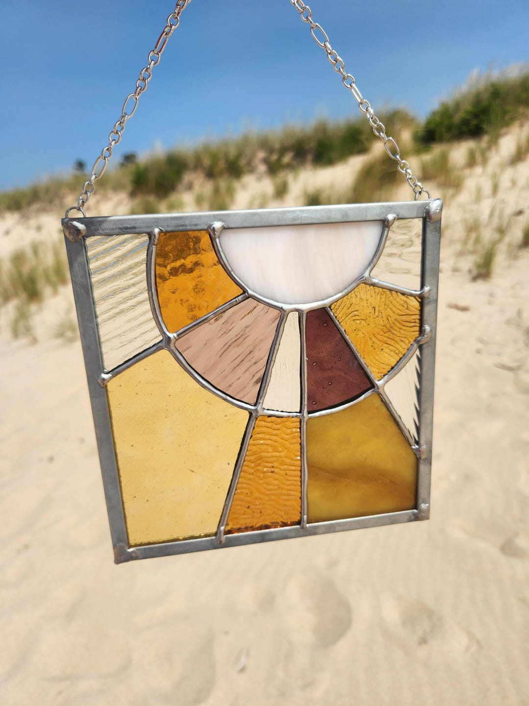 Stained Glass Starburst in Autumn - Etsy