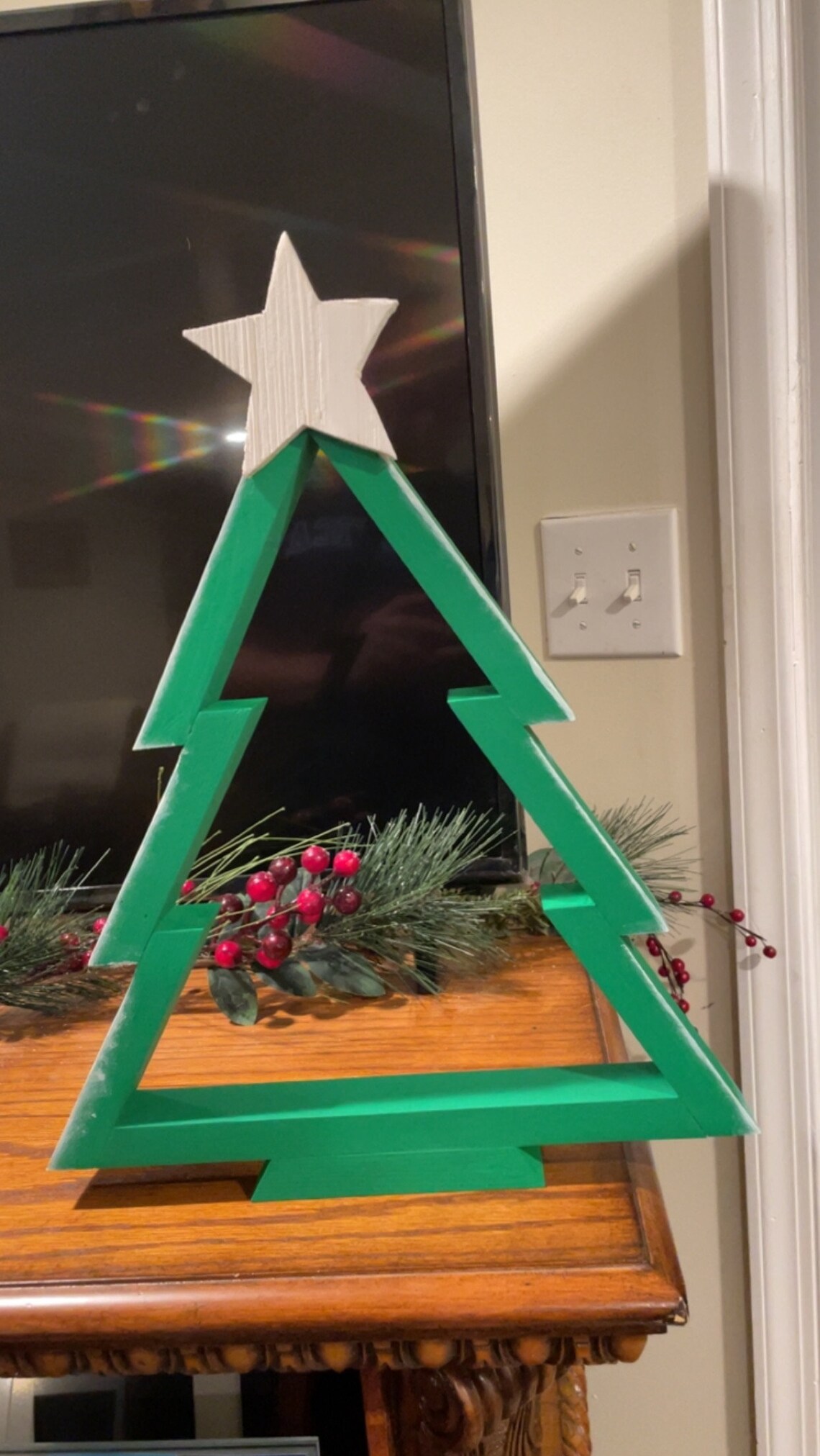 Wooden Christmas Tree 15 Inches Tall 12 Inches Wide - Etsy