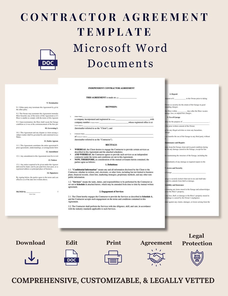 Graphic Design Business Agreement Bundle | Contract Bundle ...