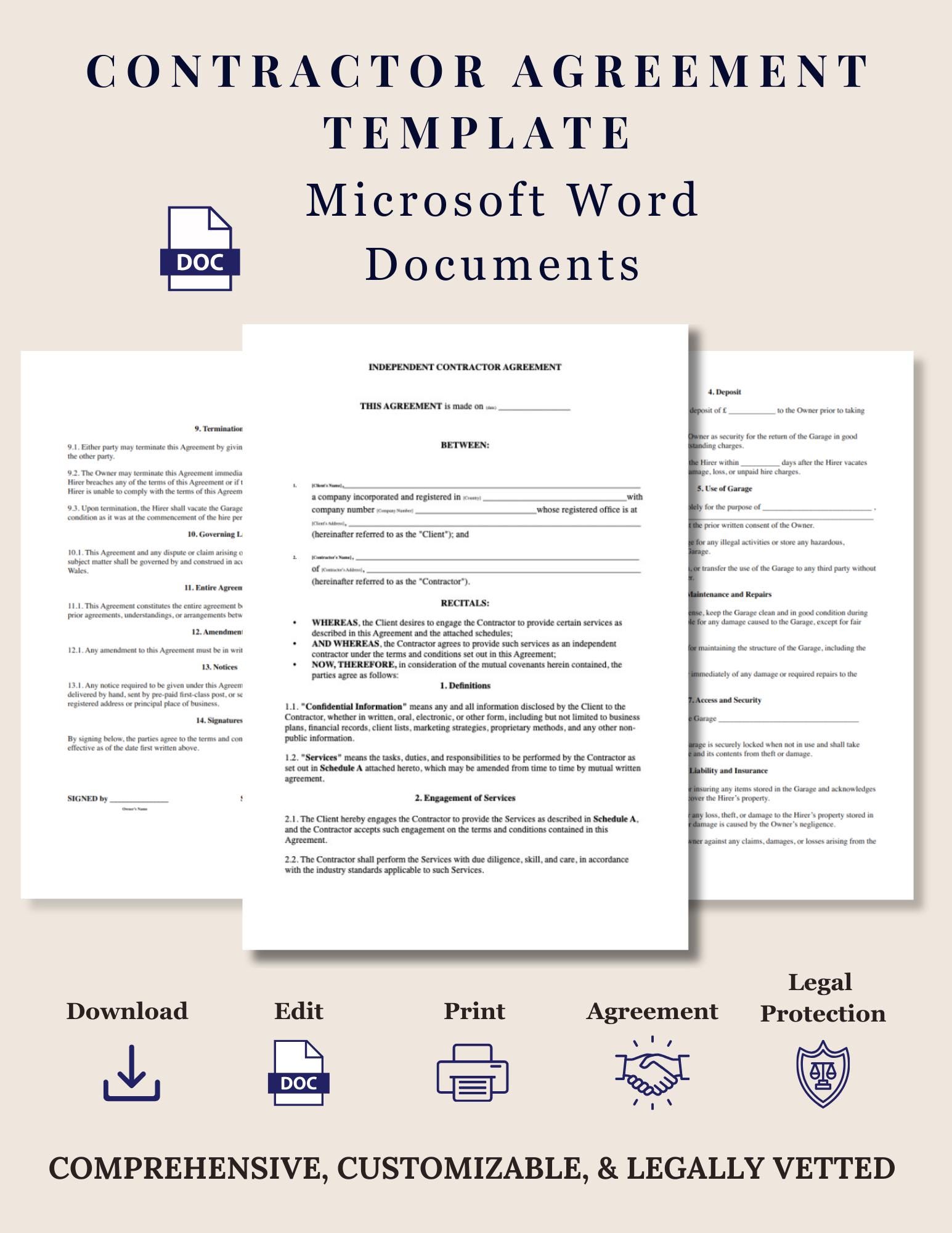 Graphic Design Business Agreement Bundle | Contract Bundle ...