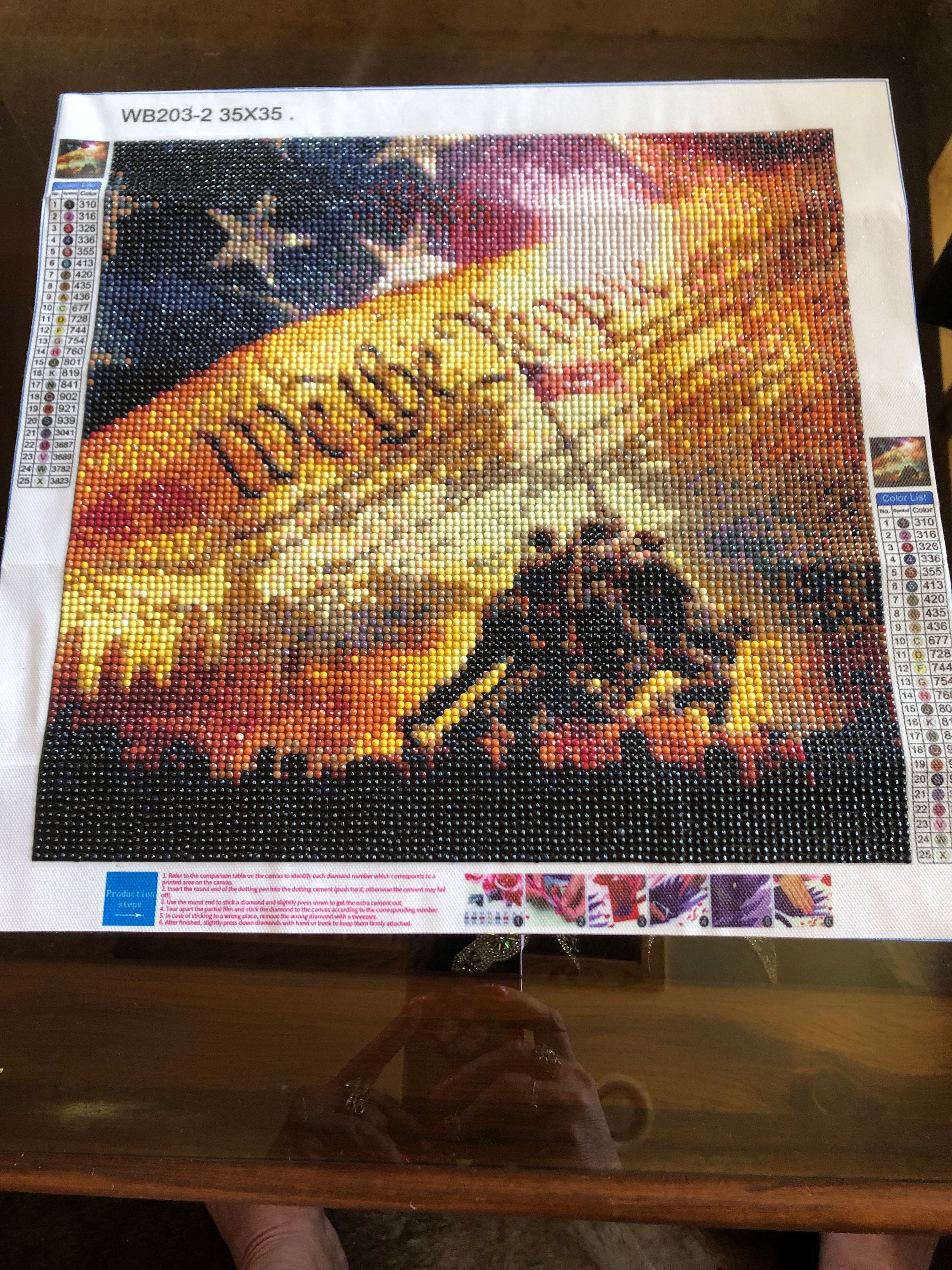 Completed Diamond Art Painting - Etsy