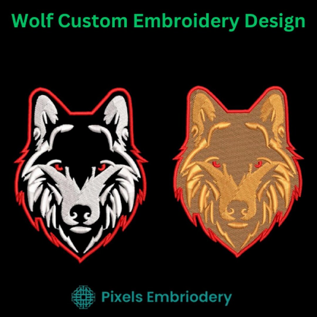 Wolf Head Machine Embroidery Designs, Wolf Machine Embroidery File ...