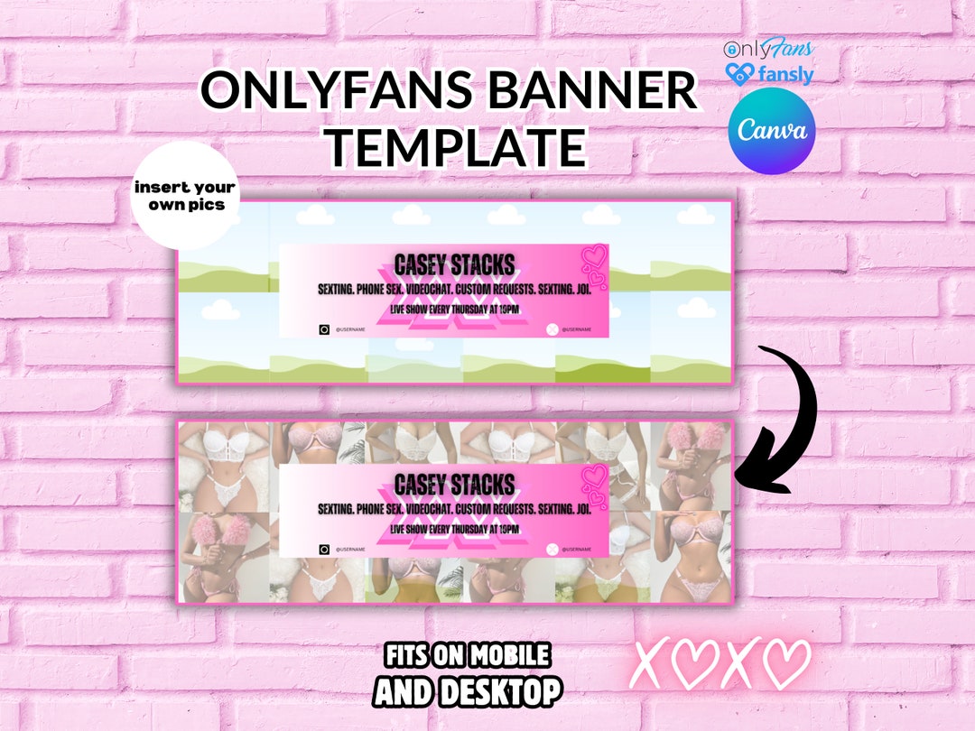 Onlyfans Banner| Pink Onlyfans Banner Template| Reddit Banner|fully ...