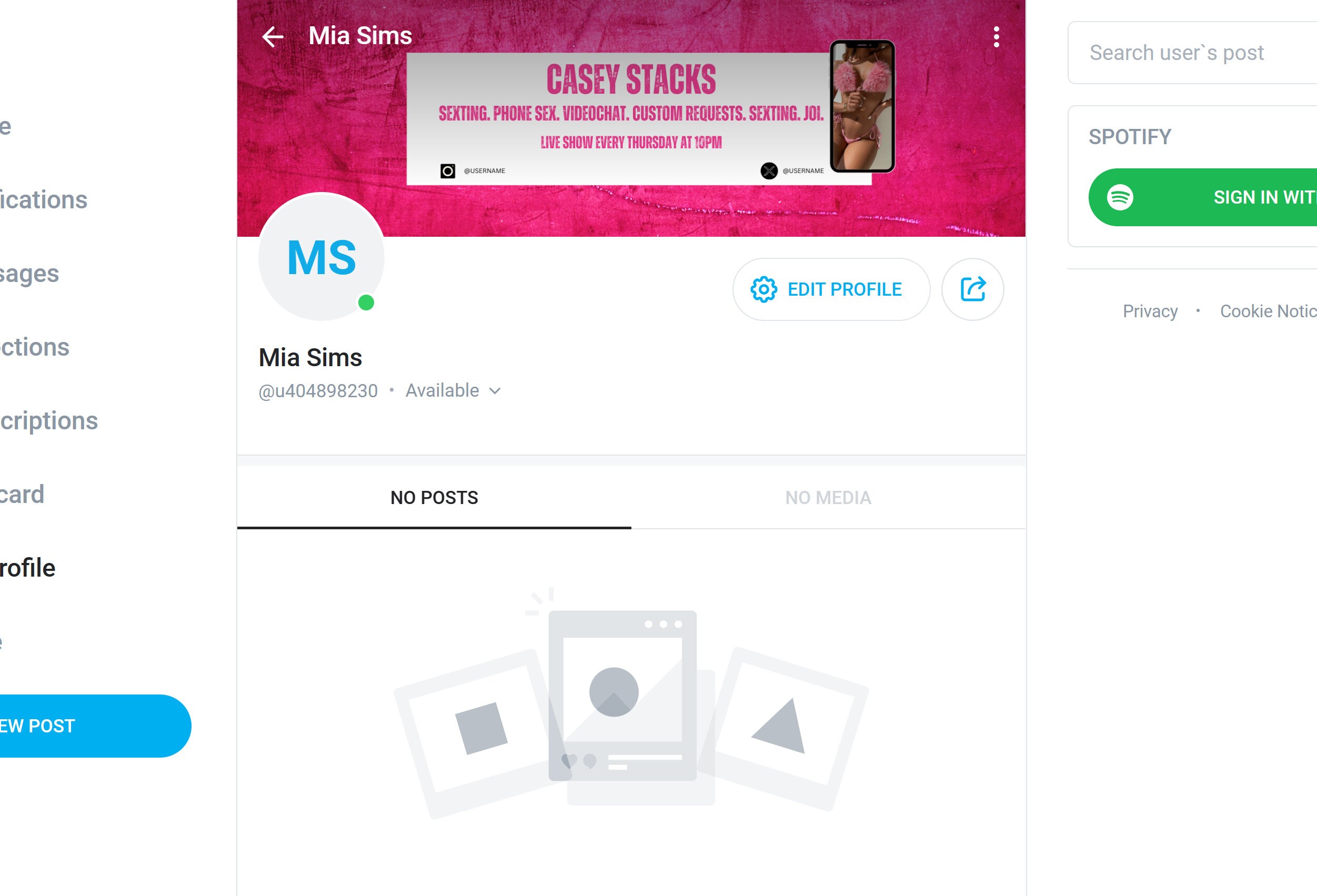 Onlyfans Banner Template Pink Social Media Banner Reddit Banner, Fansly ...