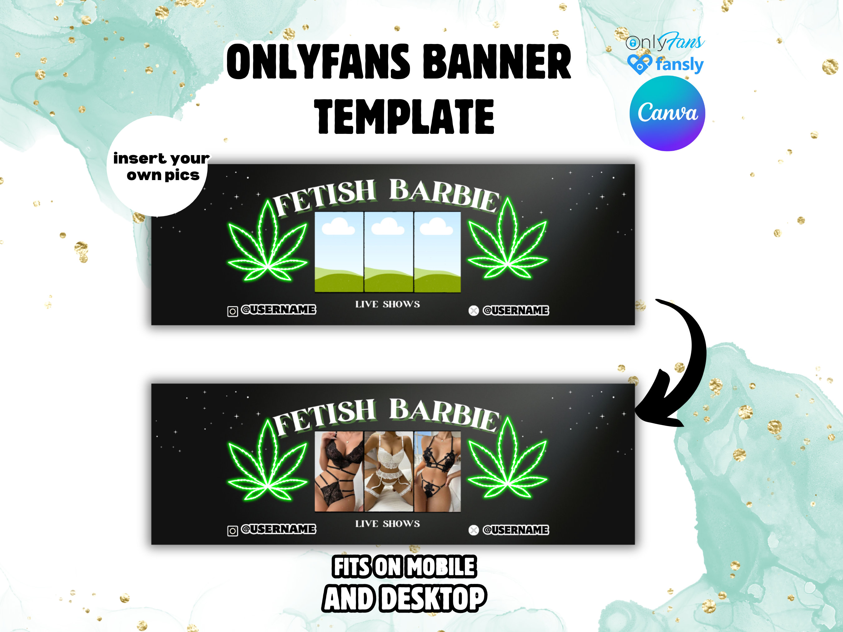 Onlyfans Banner Template great for Cam Models, Fansly, Reddit Onlyfans ...