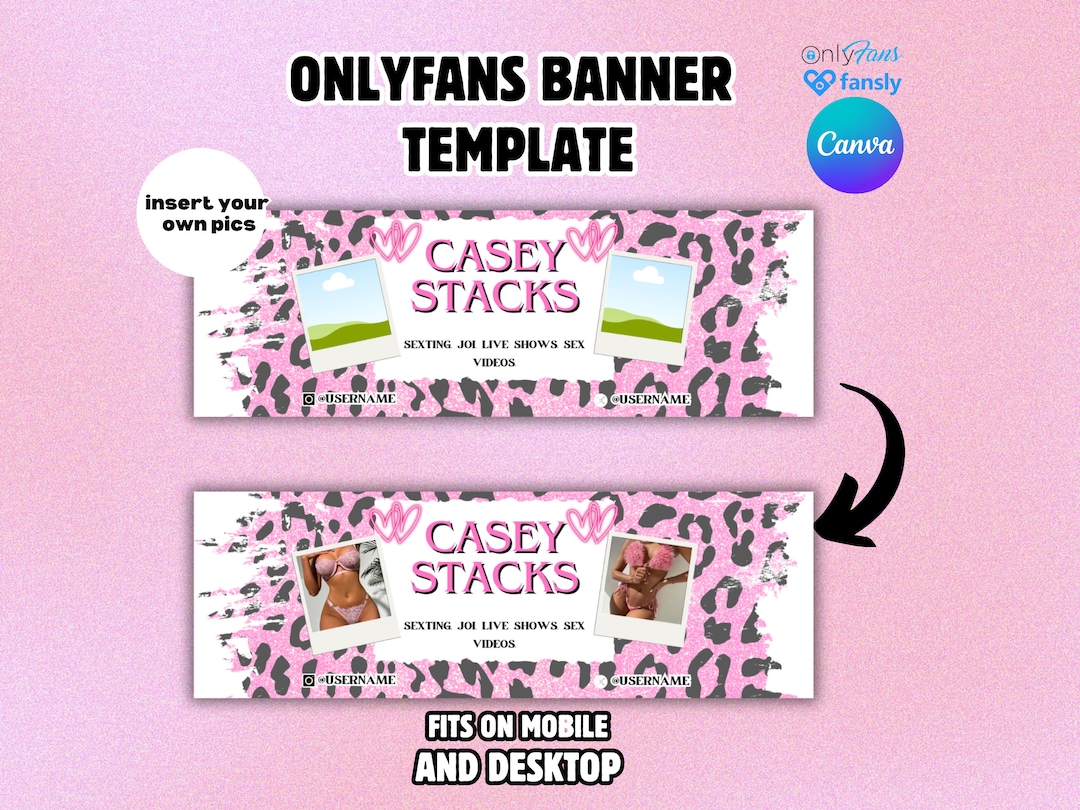 Onlyfans Banner Template |great for Cam Models, Fansly, Reddit ...