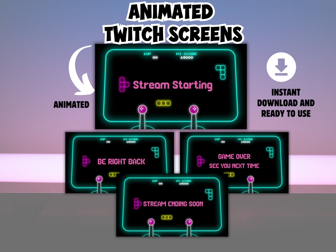 Twitch Screens Arcade Twitch Screens Be Right Back Stream Starting Soon ...