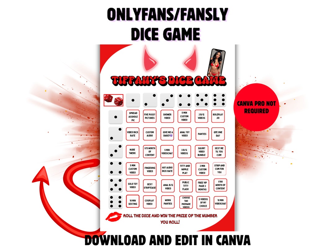 Onlyfans Game | Onlyfans Tip Game| Editable Download| Perfect for ...