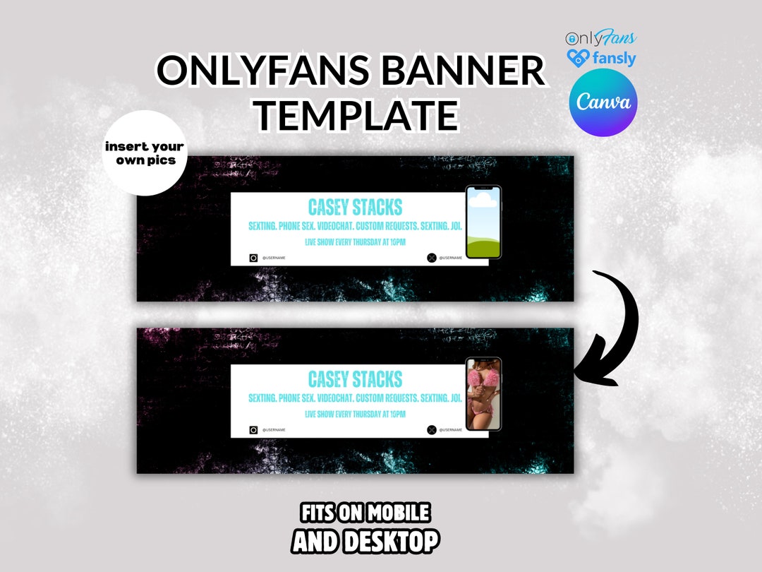 Onlyfans Banner Template Social Media Banner Reddit Banner Fansly Banner Fully Editable Simple