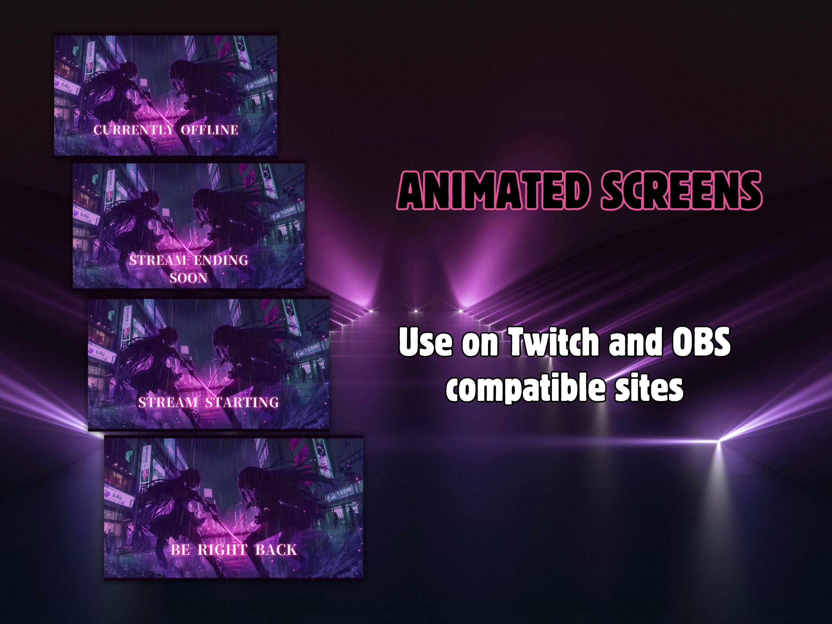 Twitch Screen Ninja Twitch Screen Anime Girl Stream Scene Be Right Back ...