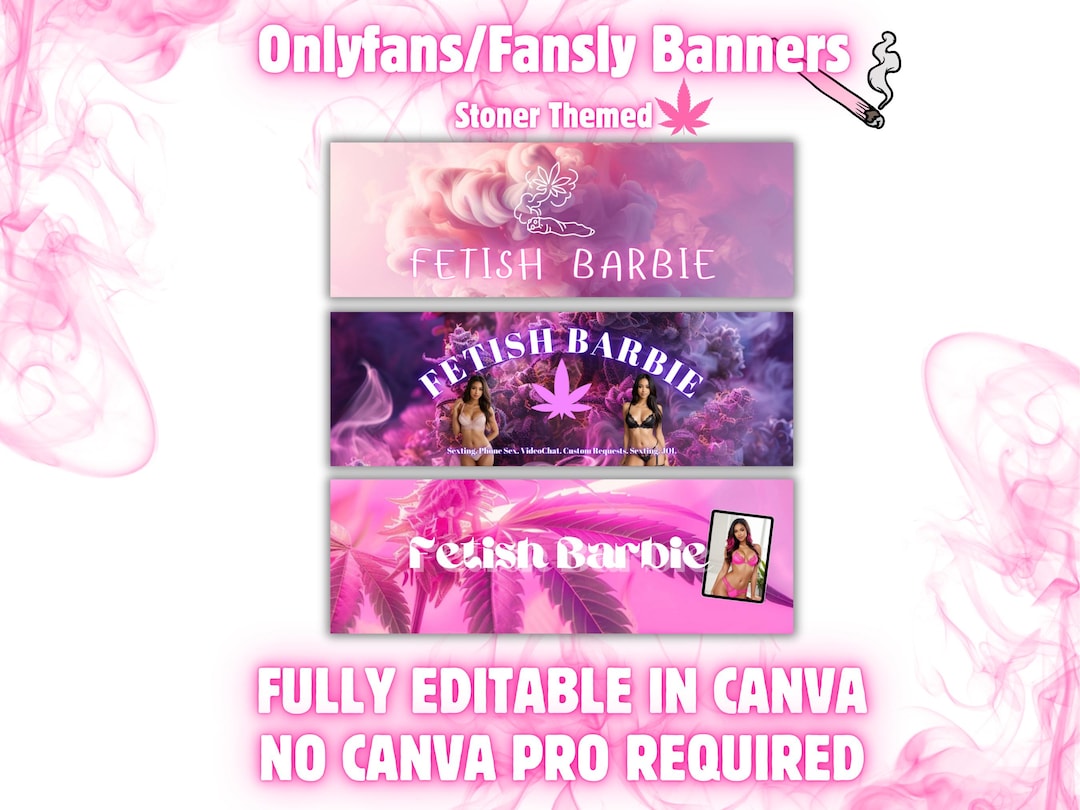 Stoner Onlyfans/fansly Banner Template: Editable in Canva (digital ...