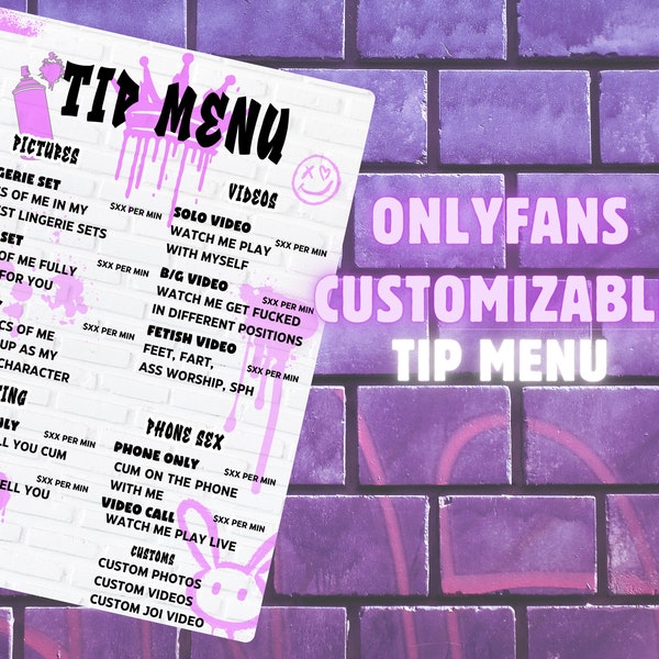 Onlyfans Tip Menu - Etsy