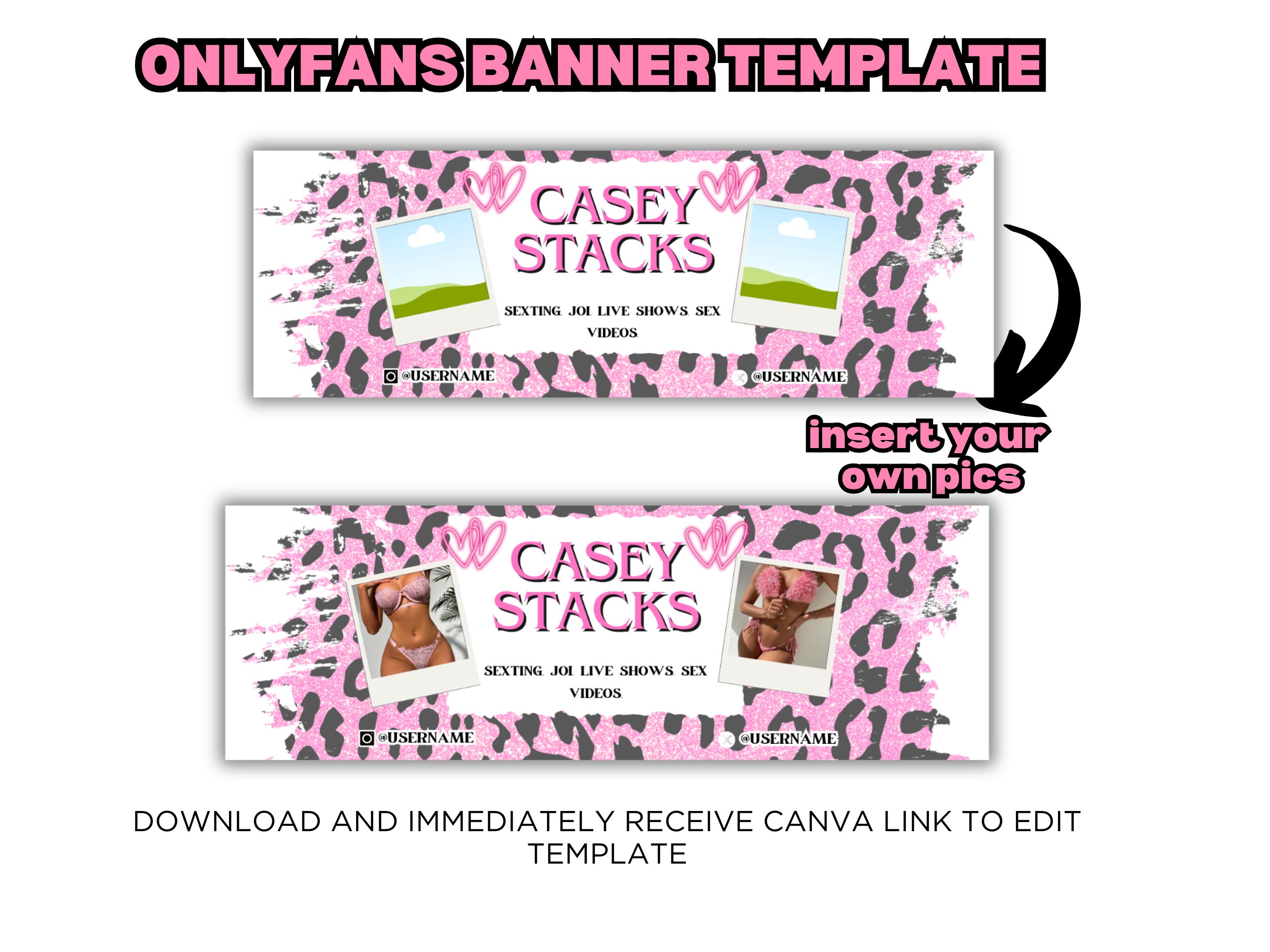 Onlyfans Banner Template |great for Cam Models, Fansly, Reddit ...