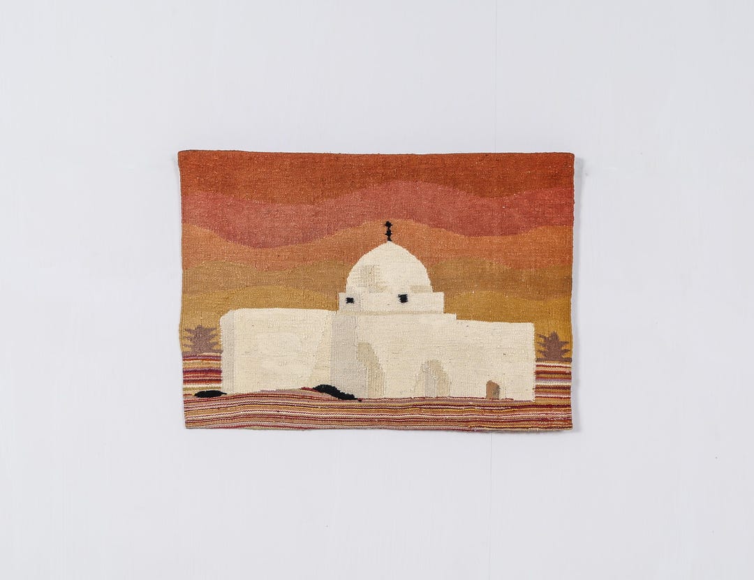 Handwoven Wool Rug: Earthy Dome Design, Natural Dyes - Etsy