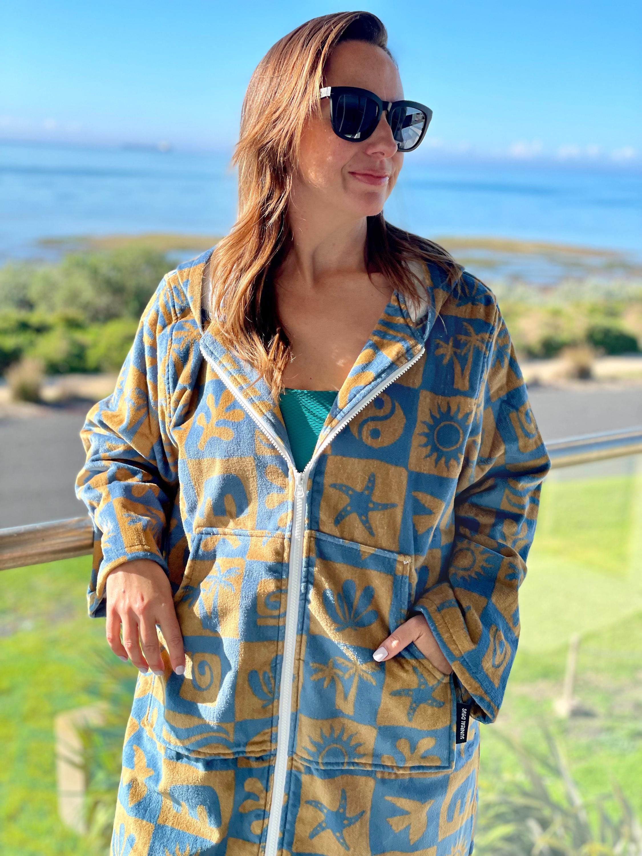 Women's Zip up Towel Robe - Etsy