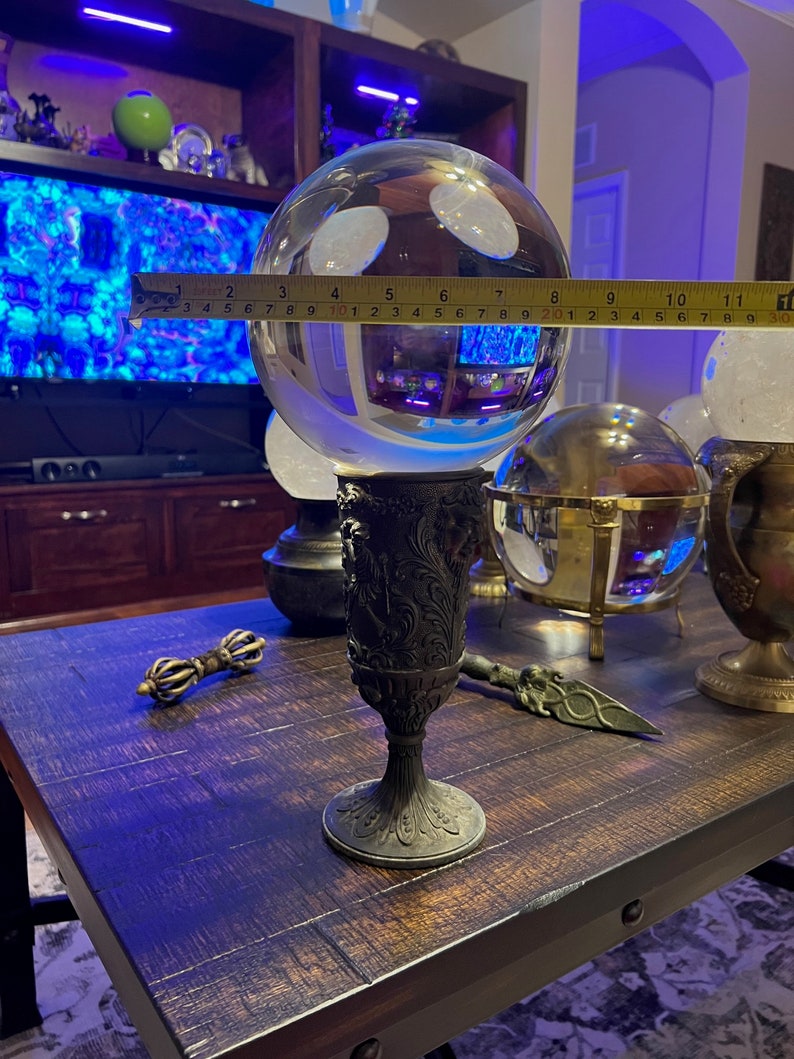 Antique Crystal Ball Witch Sphere Psychic Magic Clairvoyant - Etsy