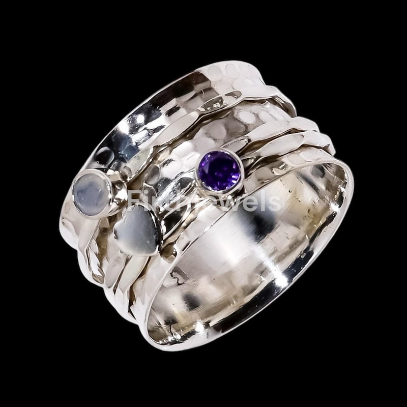 Spinner Gemstone Jewelry - Etsy UK