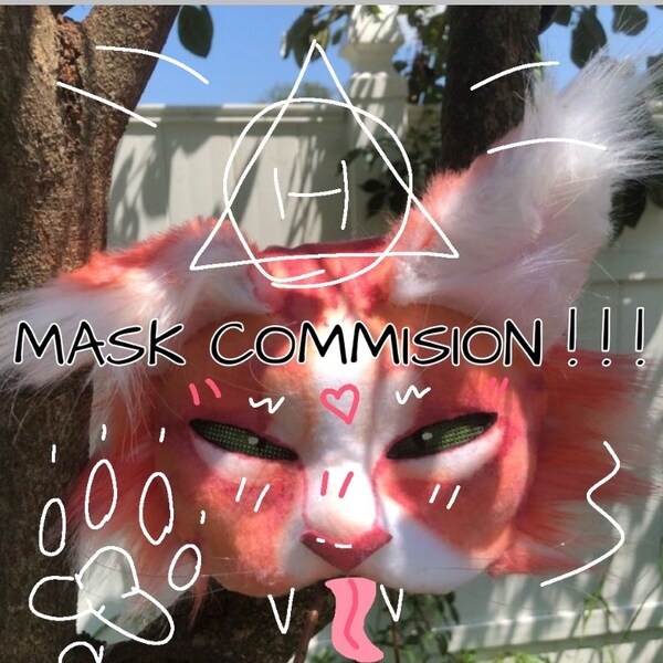 Opal Therian Cat Mask - Etsy