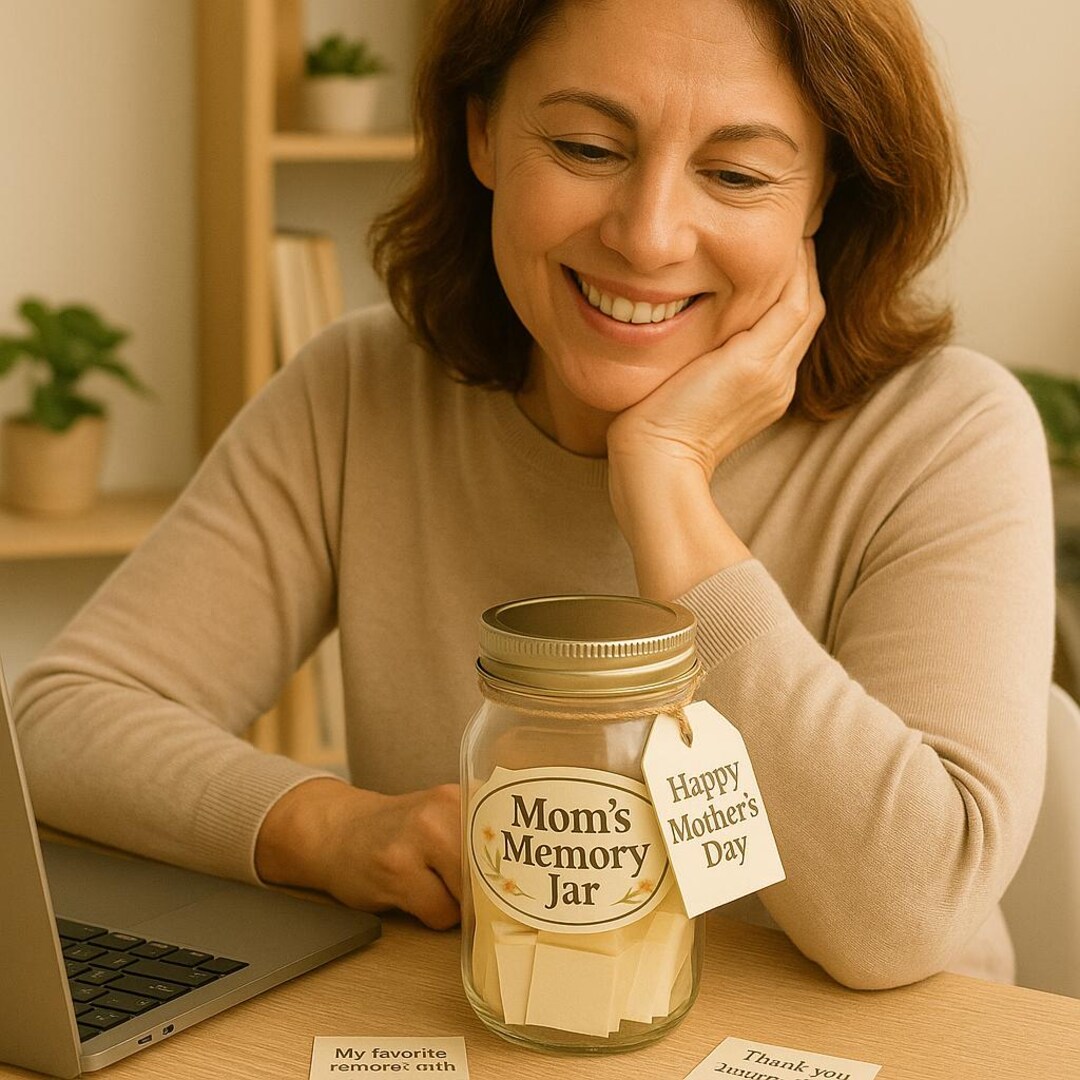 Printable Mother’s Day Memory Jar Kit | DIY Gift for Mom From Kids ...