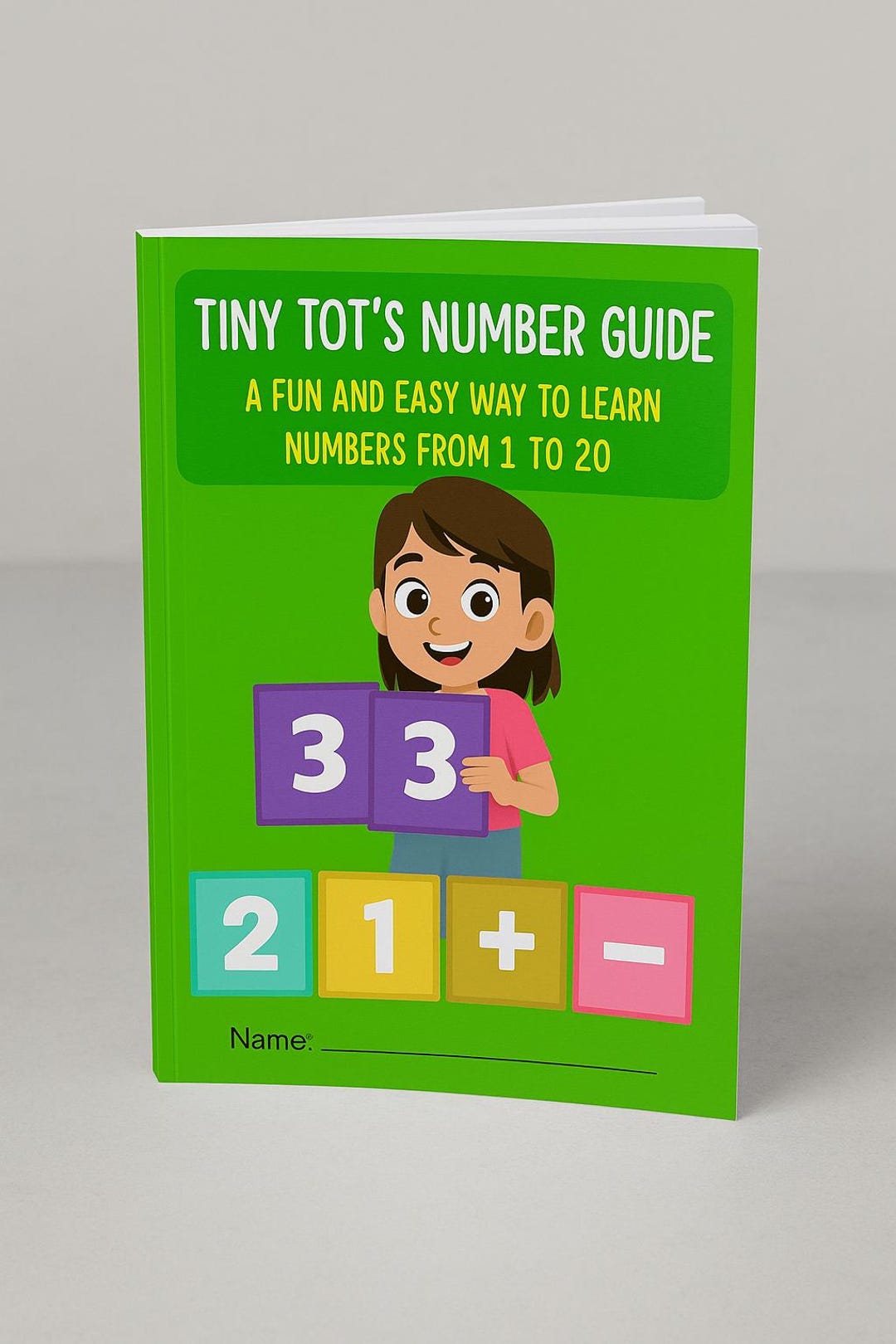 Kindergarten Math Workbook Printable | Number Tracing & Counting | Tiny ...