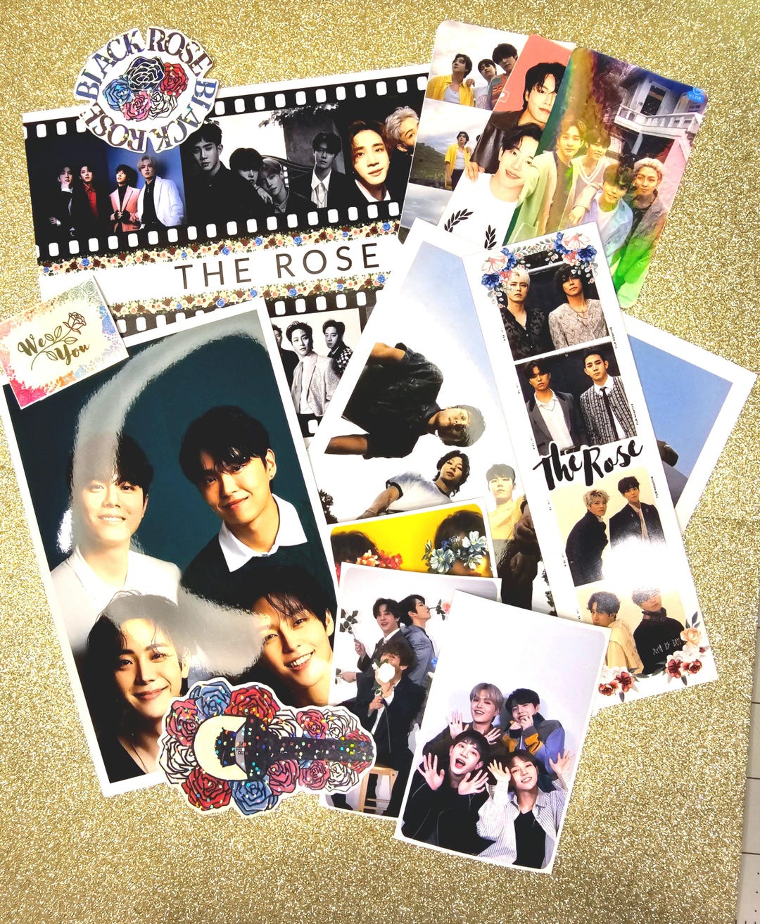 The Rose Kpop Band Bias Packs Photo Prints, Stickers, Bookmark ...