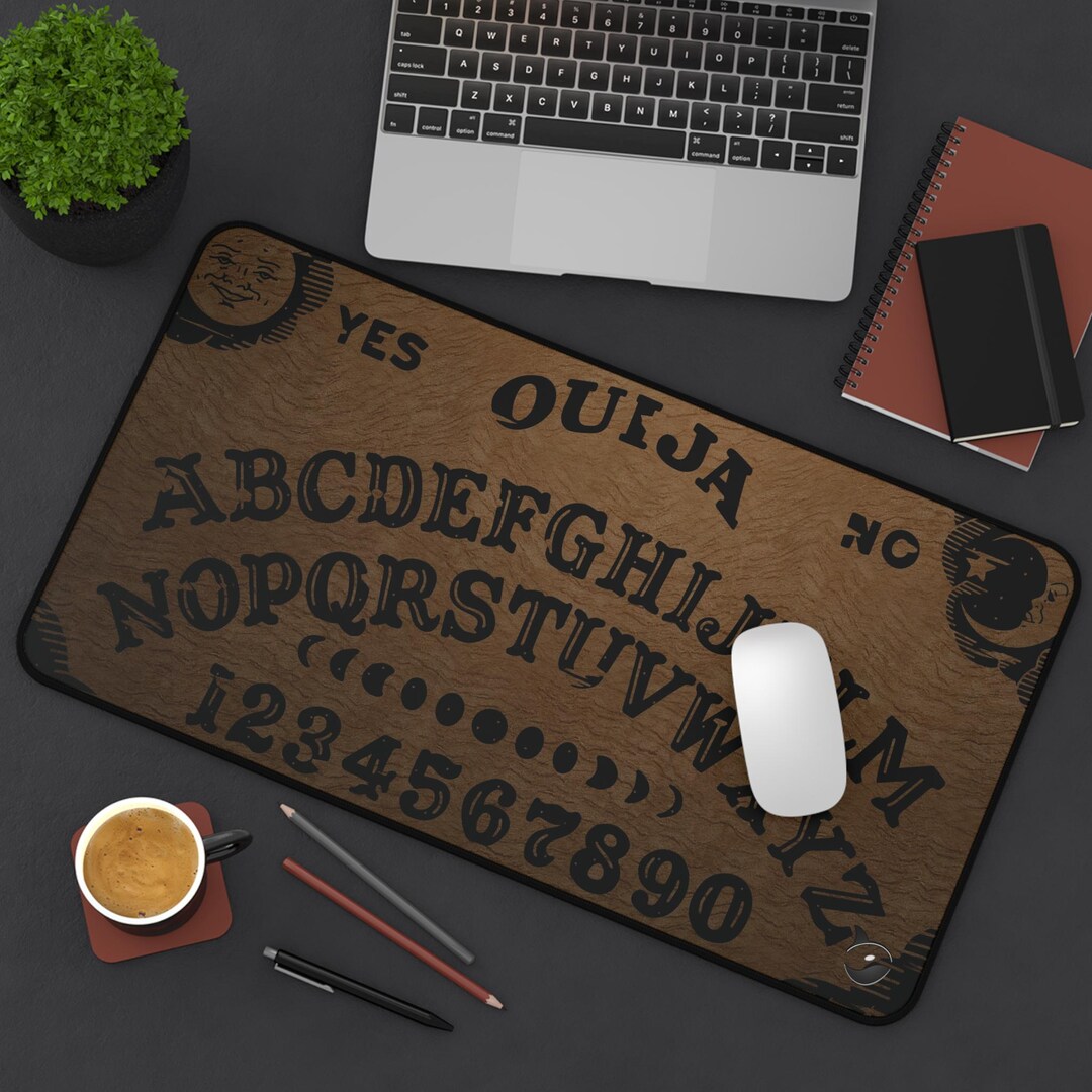Ouija Board Desk Mat, 3 Sizes, Gaming Mouse Pad, Occult Office Decor ...