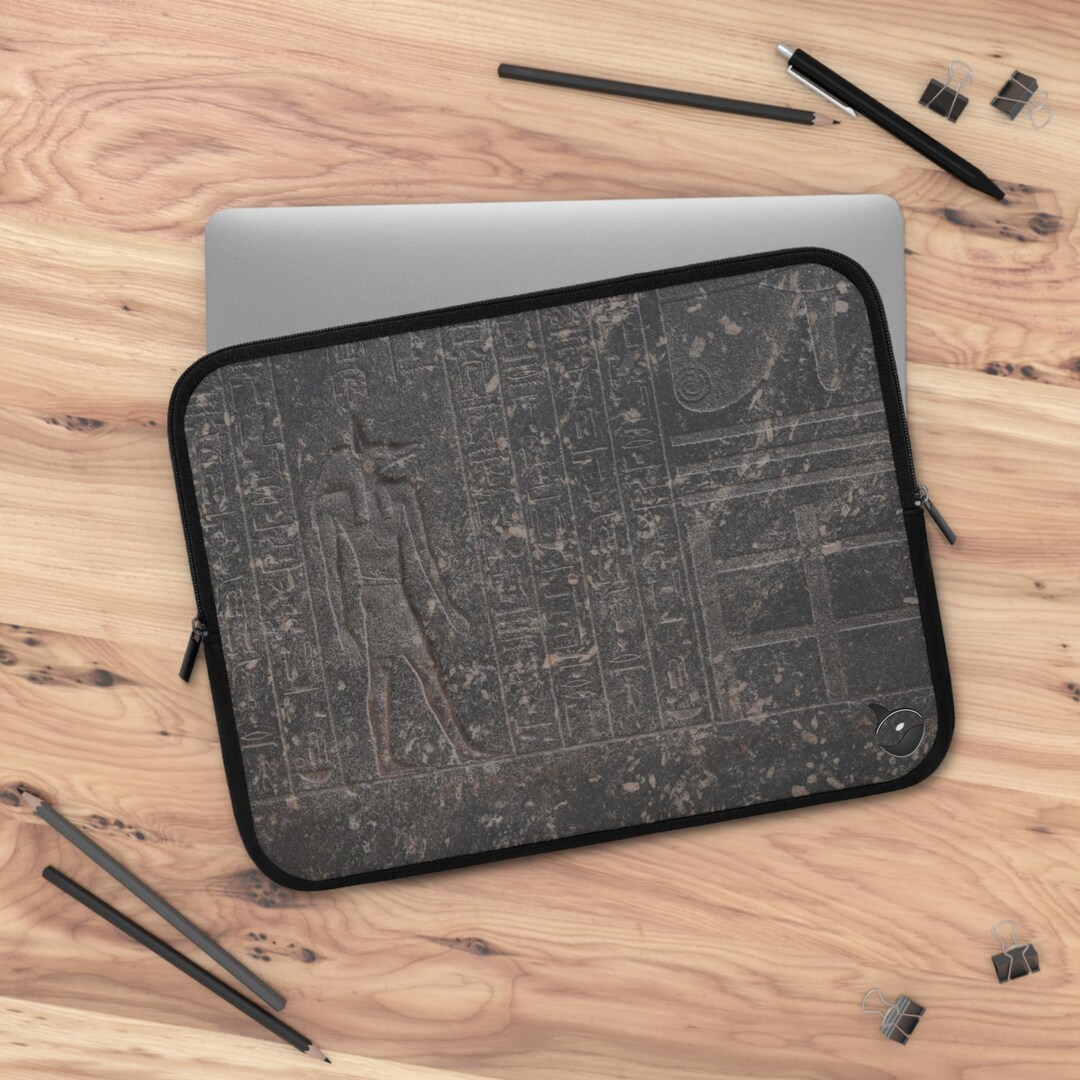 Egyptian Hieroglyphs Carving Laptop Sleeve, Tablet Case, Protective ...