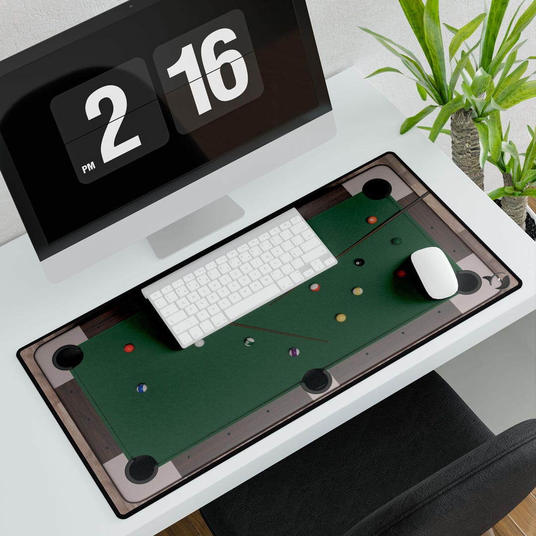 Pool Table Desk Mat, 3 Sizes - Gaming Desk Mat, Office Desk Pad ...