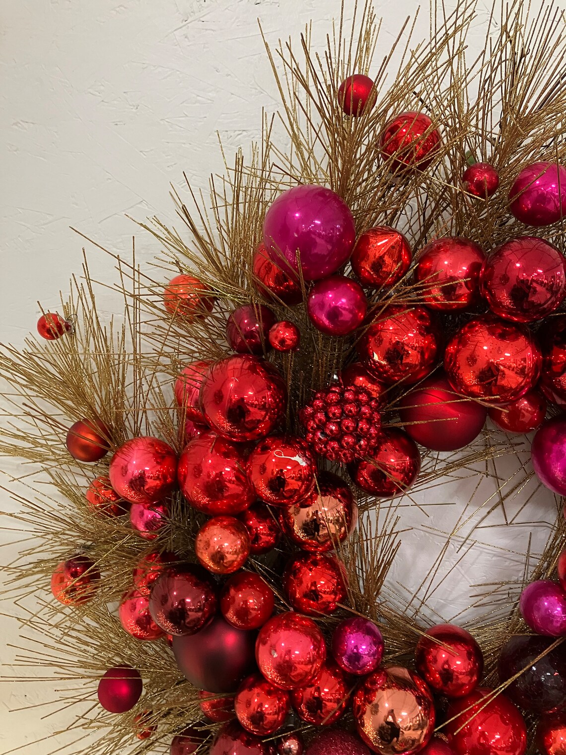 Large 31 Red Devil Vintage Christmas Ornament Wreath - Etsy