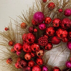 Large 31 Red Devil Vintage Christmas Ornament Wreath - Etsy