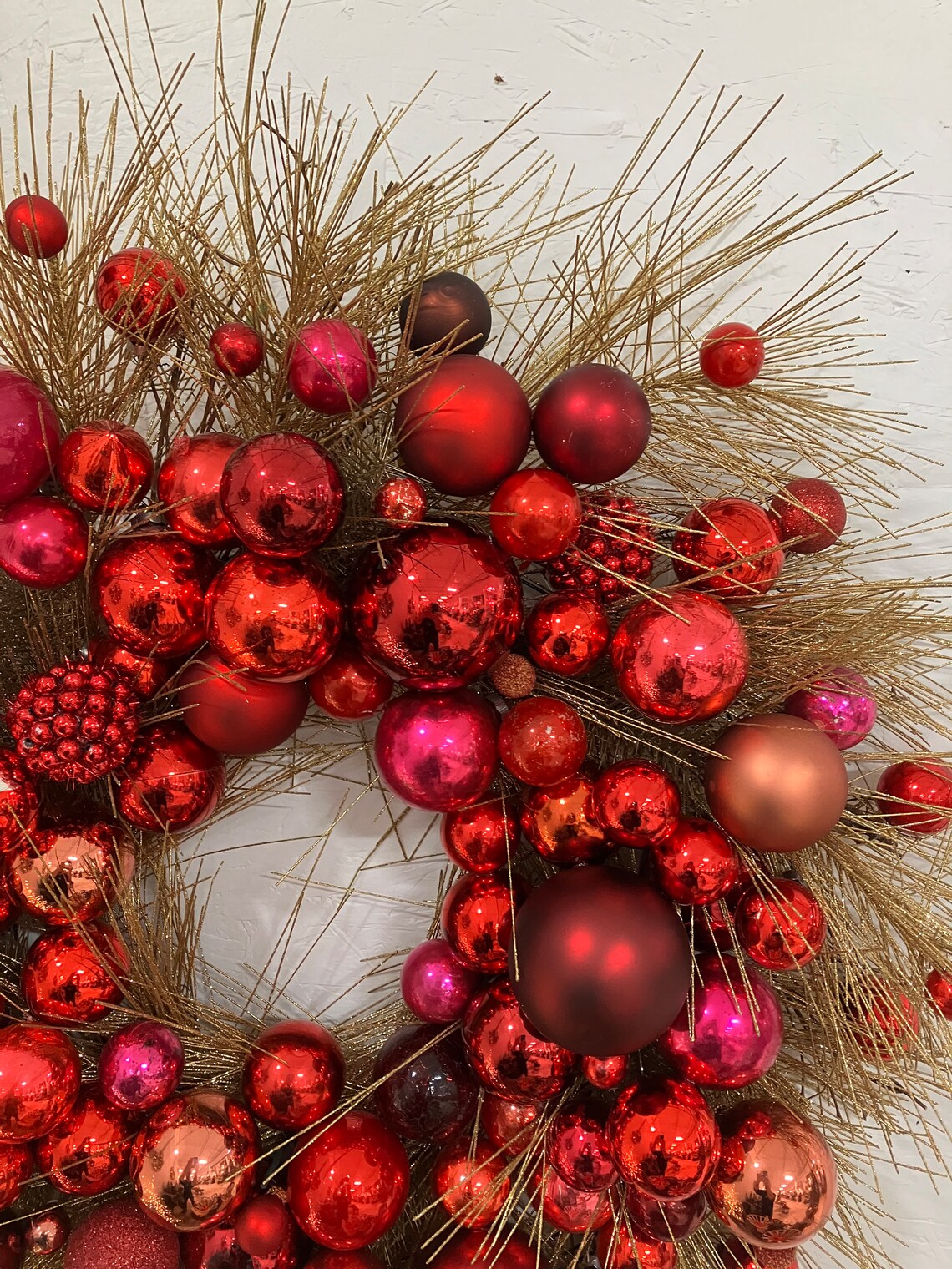 Large 31 Red Devil Vintage Christmas Ornament Wreath - Etsy