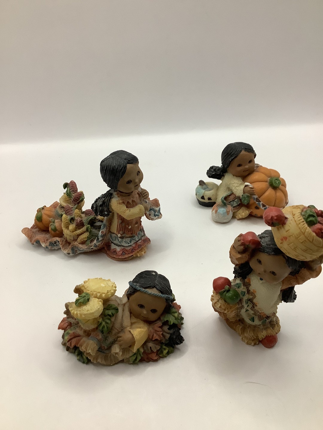 Vintage Native American Figurines Set of Four. - Etsy