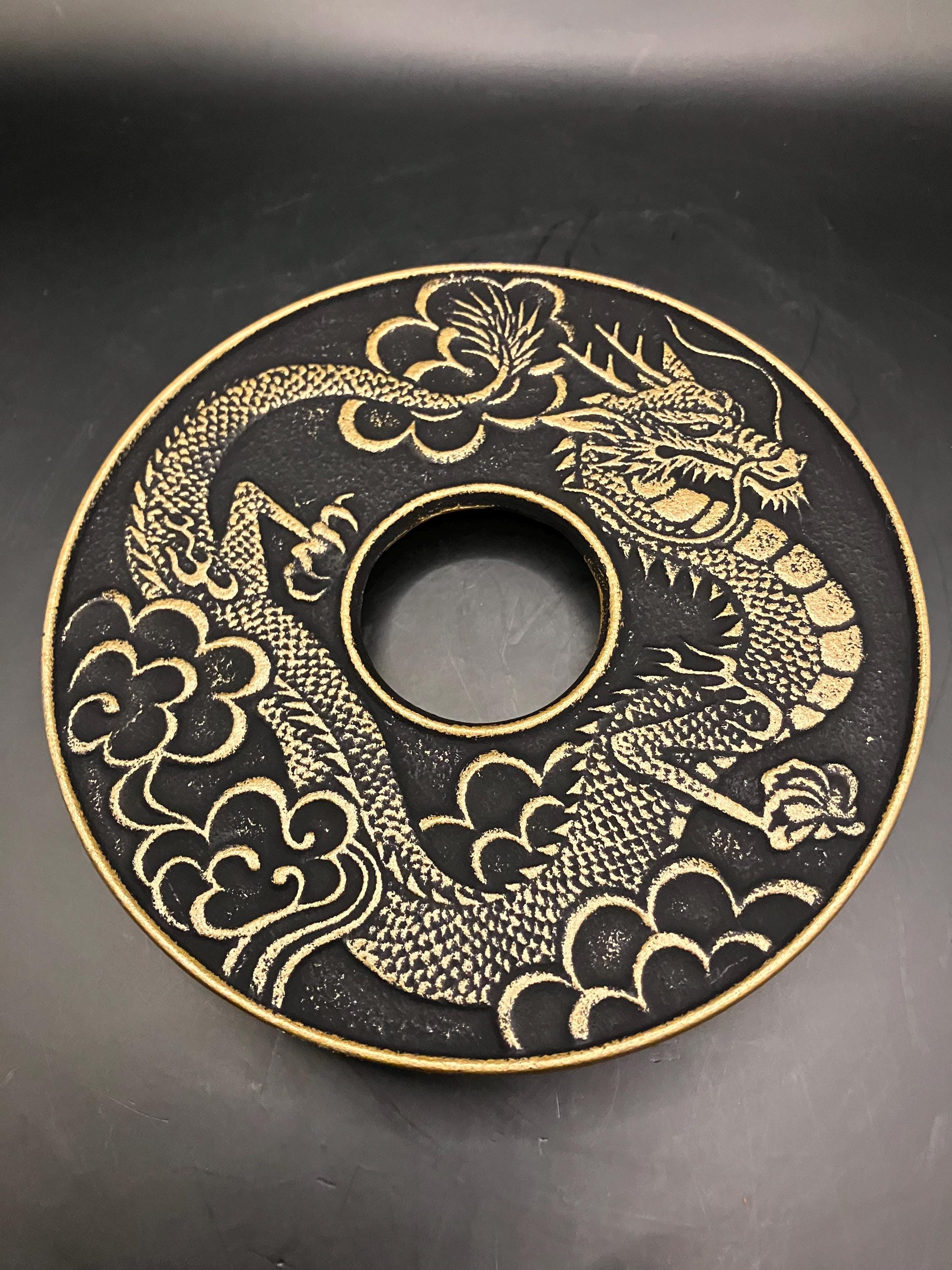 Vintage Japanese Cast Iron Iwachu Dragon Nabeshiki Trivet - Etsy
