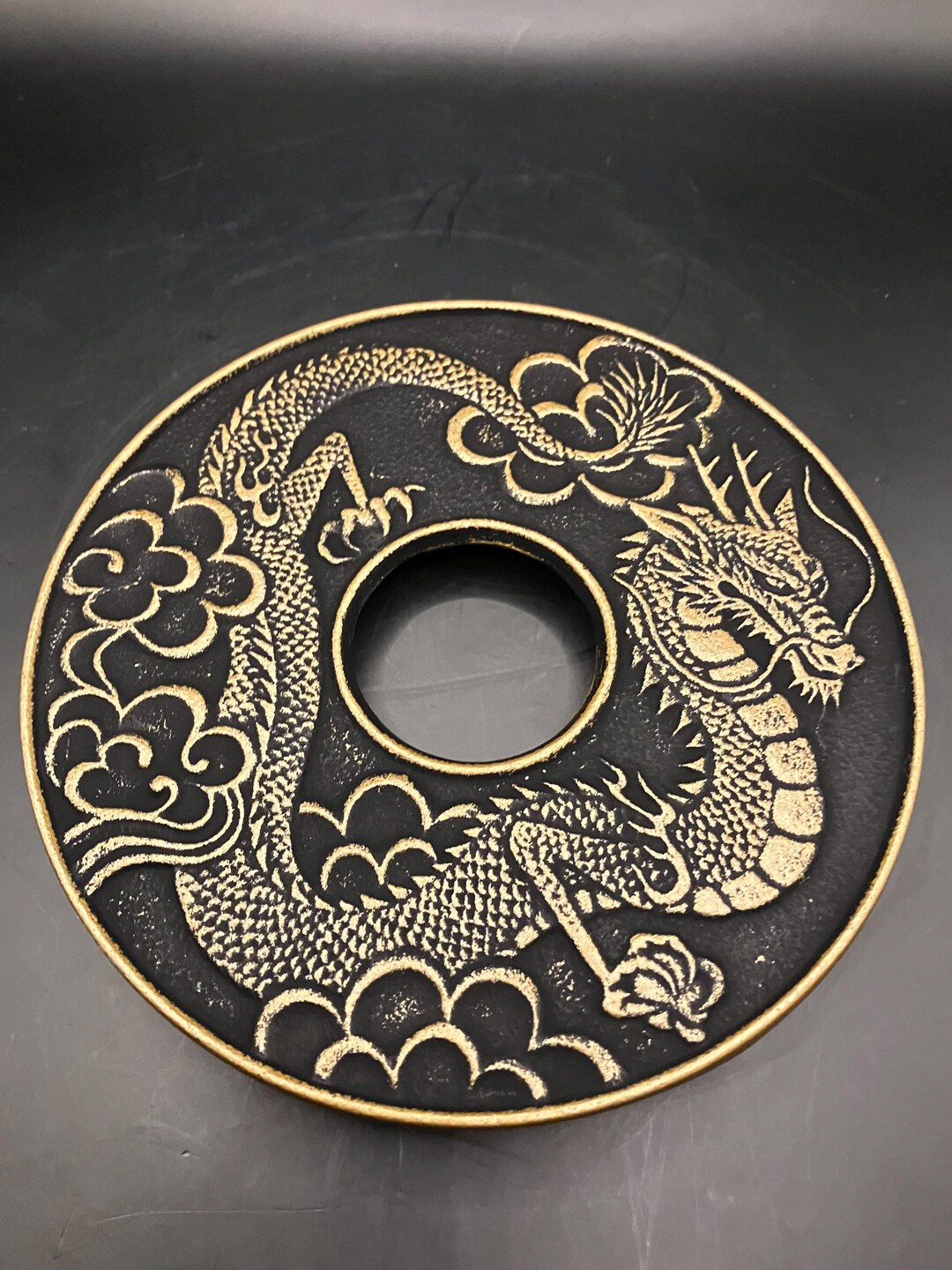 Vintage Japanese Cast Iron Iwachu Dragon Nabeshiki Trivet - Etsy