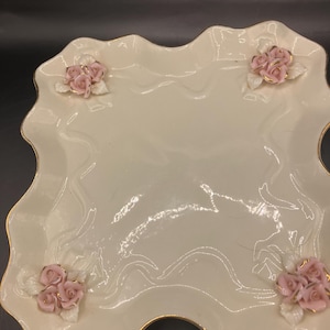 Vintage Porcelain Pink Rose and Gold Trim 4 Piece Tea Set - Etsy