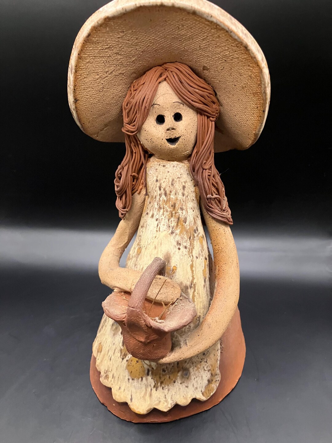 Vintage Holly Hooper Art Pottery Girl Figure Wind Chime - Etsy