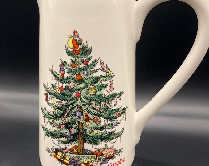 Vintage Spode Christmas Tree Design Pitcher Made for Teleflora ...