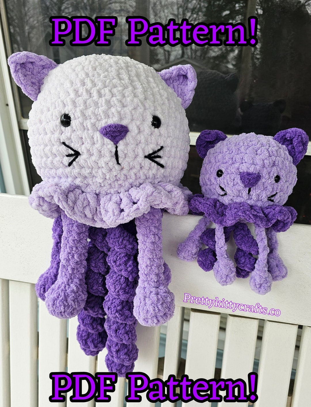 Josephine the Jelly Cat/ Joey the Jelly Kitten PDF Crochet Pattern - Etsy