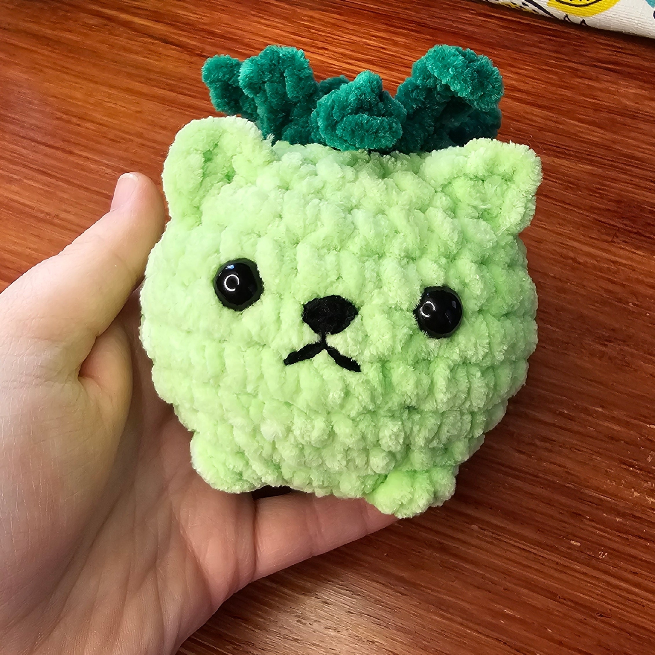 No Sew Veggie Cats Crochet Pattern, Vegetable Inspired Crochet Cats ...