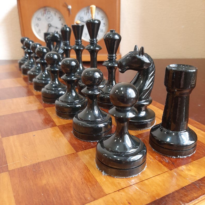 Soviet Chess Set of 1962. Botvinnik-flohr Chess Set. USSR Chess With ...