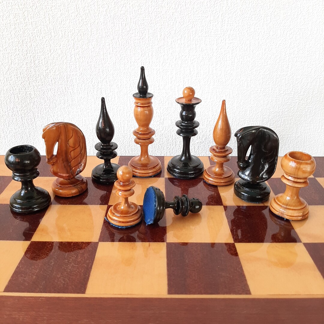 Soviet Chess. Author's Chess Set. Designer Chess. Wooden Chess ...