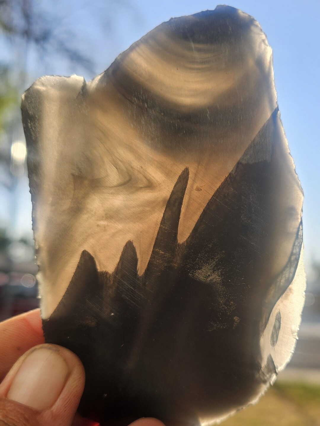 Midnight Lace Obsidian Slab 3.70oz/105 Gms Rough Specimen Lapidary ...