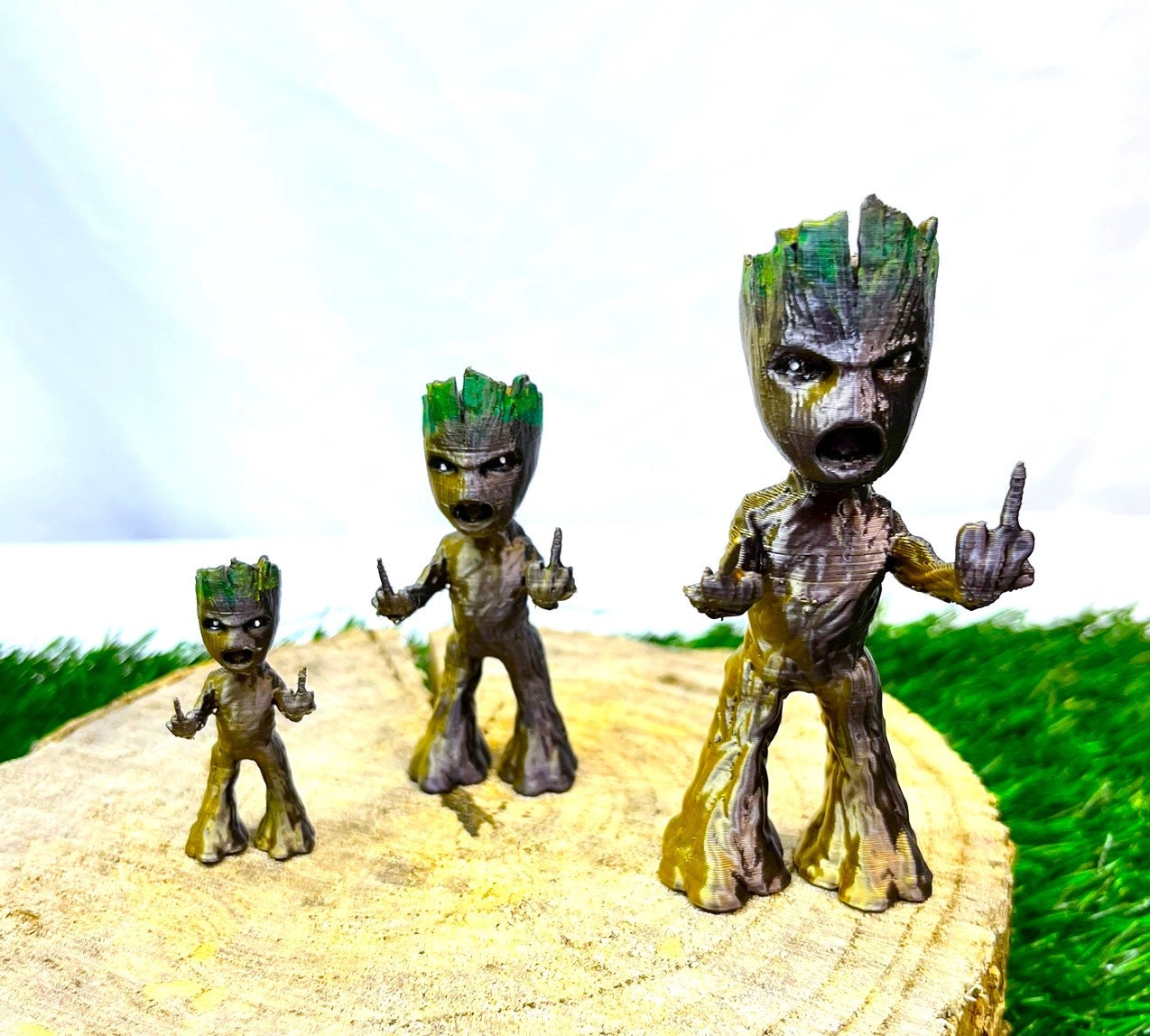Angry Groot Middle Finger, 3D Printed Baby Groot With Attitude Hand ...