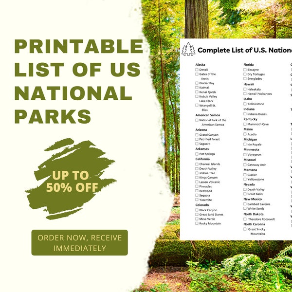 National Parks - Etsy