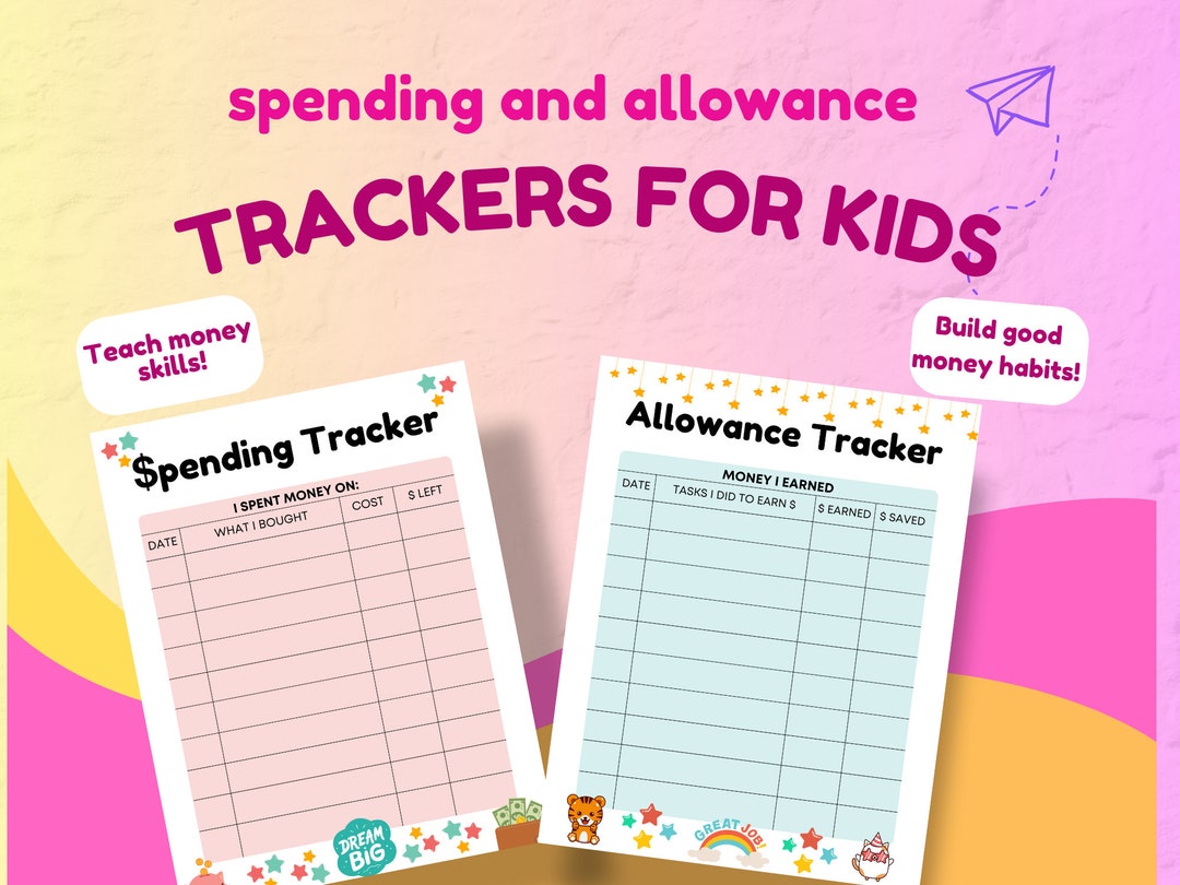 Kids Spending and Allowance Trackers - Build Money Skills and Have Fun ...