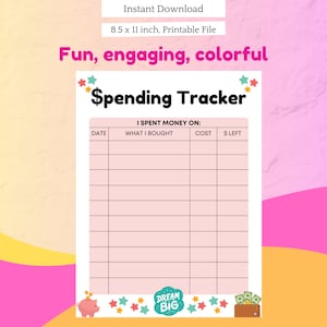 Kids Spending and Allowance Trackers - Build Money Skills and Have Fun ...