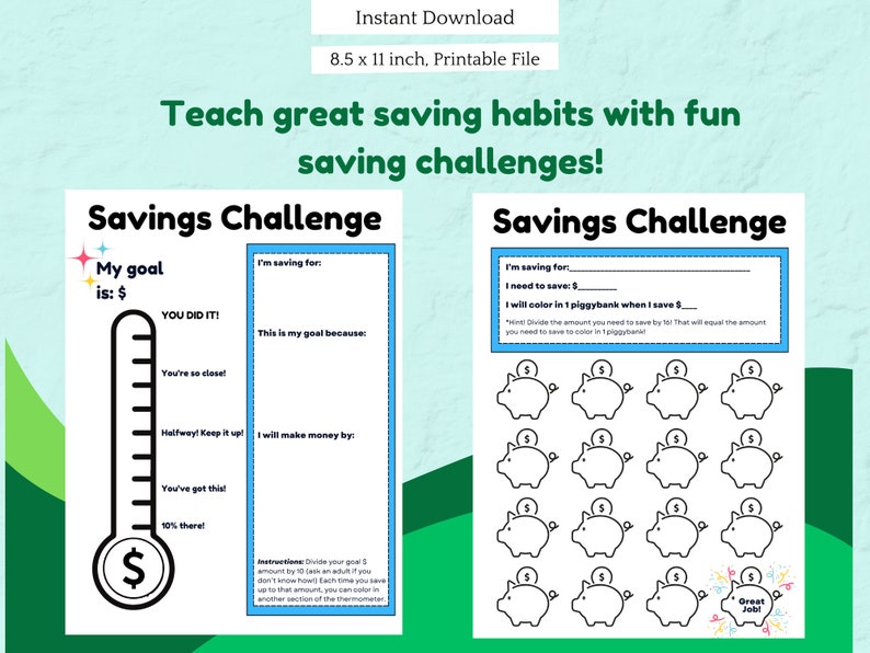 Kids Financial Literacy and Budgeting Worksheets - Build Financial ...