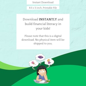 Kids Financial Literacy and Budgeting Worksheets - Build Financial ...