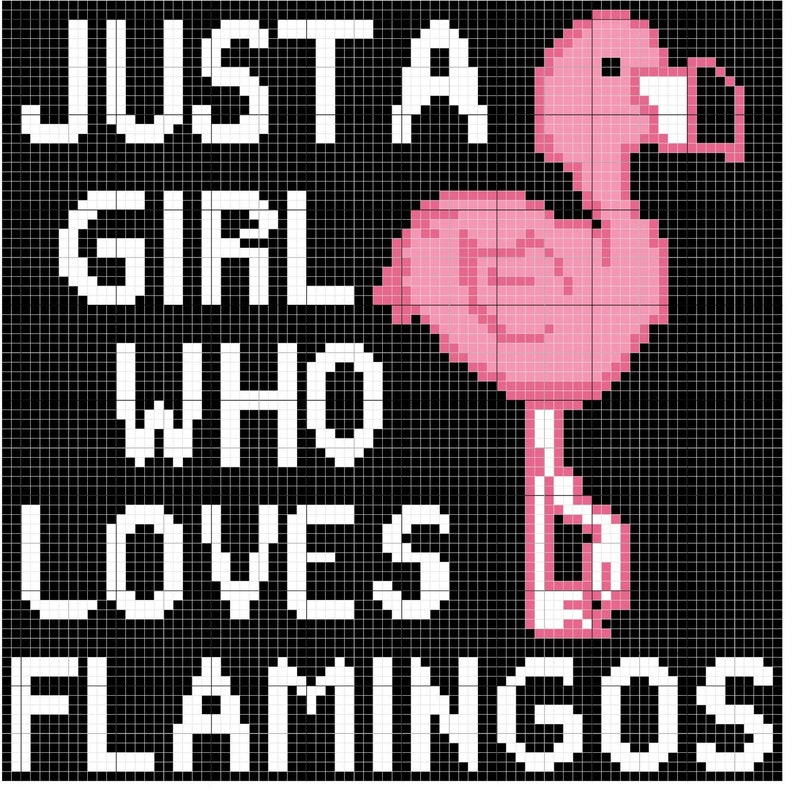 Flamingo, C2C Crochet Pattern - Etsy
